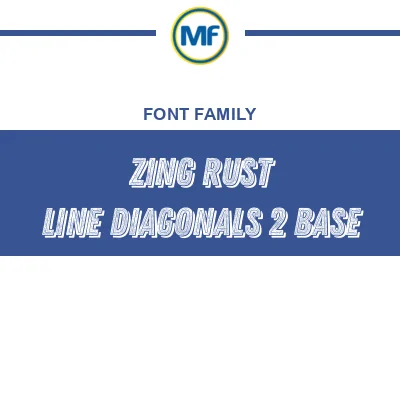 Zing Rust Line Diagonals 2 Base 2 Font Family: Download Free | MaisFontes