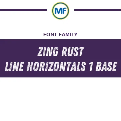 Zing Rust Line Horizontals 1 Base Font Family: Download Free | MaisFontes