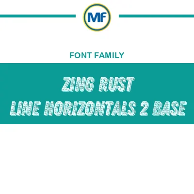 Zing Rust Line Horizontals 2 Base Font Family: Download Free | MaisFontes