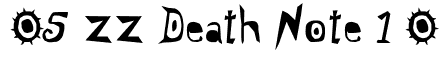 05 ZZ Death Note 1 0 Font: Free Download | MaisFontes