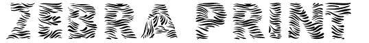 ZEBRA PRINT: Free Font Download | MaisFontes