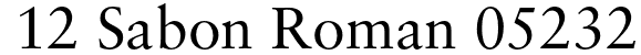 12 Sabon Roman 05232 Font: Free Download | MaisFontes