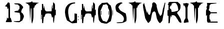 13th Ghostwrite: Free Font Download | MaisFontes