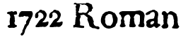 1722 Roman: Free Font Download | MaisFontes