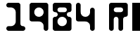 1984 Regular: Free Font Download | MaisFontes