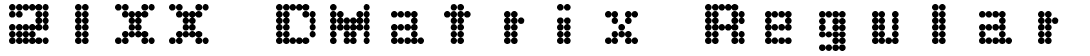 21XX DMatrix Regular Font: Free Download | MaisFontes