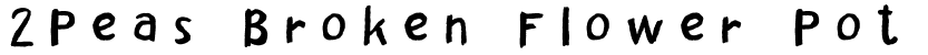 2Peas Broken Flower Pot Font: Free Download | MaisFontes