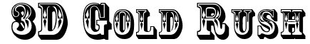 3D Gold Rush Font: Free Download | MaisFontes