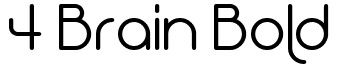 4 Brain Bold Font: Free Download | MaisFontes