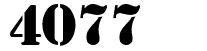 4077th Font: Free Download | MaisFontes