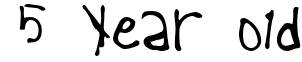 5 Year Old: Free Font Download | MaisFontes