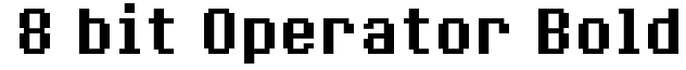 8 bit Operator JVE: Download Free Font | MaisFontes