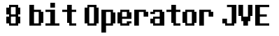 8 bit Operator JVE: Download Free Font | MaisFontes