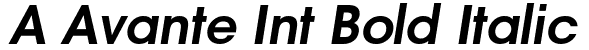 A Avante Int Bold Italic: Free Font Download | MaisFontes