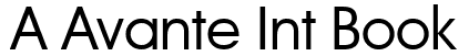 A Avante Int Book: Free Font Download | MaisFontes