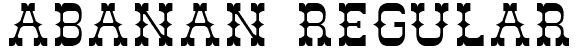 ABANAN Regular Font: Free Download | MaisFontes