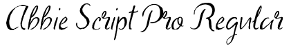 Abbie Script Pro Regular: Free Font Download | MaisFontes