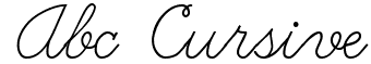 Abc Cursive: Download Free Font | MaisFontes