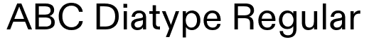 ABC Diatype Regular Font: Free Download | MaisFontes