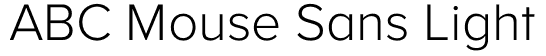 ABC Mouse Sans Light Font: Free Download | MaisFontes