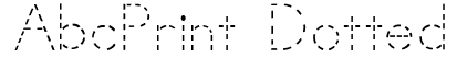 AbcPrint Dotted Lined Font: Free Download | MaisFontes