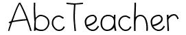 AbcTeacher: Download Free Font | MaisFontes