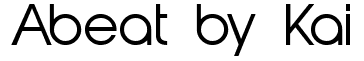 Abeat by Kai: Free Font Download | MaisFontes