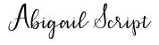 Abigail Script: Free Font Download | MaisFontes