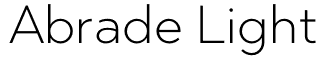 Abrade Light：免费字体下载 | MaisFontes