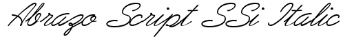 Abrazo Script SSi Italic: Free Font Download | MaisFontes