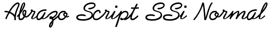 Abrazo Script SSi Normal: Free Font Download | MaisFontes