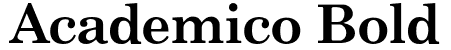 Academico Bold Font: Free Download | MaisFontes