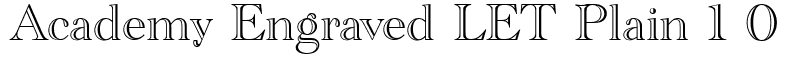 Academy Engraved LET Plain 1 0: Free Font Download | MaisFontes