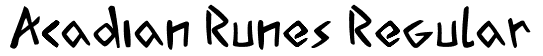 Acadian Runes Regularフォントのダウンロード | MaisFontes