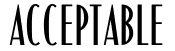 Acceptable Font: Free Download | MaisFontes