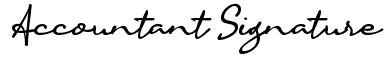 Accountant Signature: Free Font Download | MaisFontes