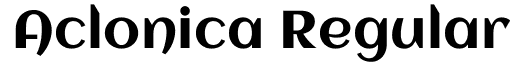 Aclonica: Free Font Download | MaisFontes