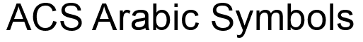 ACS Arabic Symbols: Free Font Download | MaisFontes