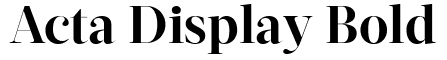 Acta Display Book: Download Free Font | MaisFontes