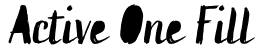 Active One Fill Font: Free Download | MaisFontes