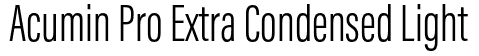 Acumin Pro ExtraCondensed Font Family: Free Download | MaisFontes