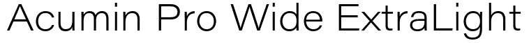 Acumin Pro Wide Font Family: Free Download | MaisFontes