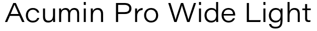 Acumin Pro Wide Font Family: Free Download | MaisFontes