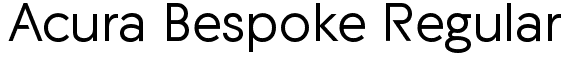 Acura Bespoke Regular: Free Font Download | MaisFontes