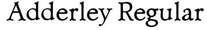 Adderley Regular Font: Free Download | MaisFontes