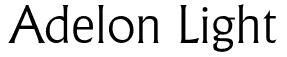 Adelon Light Font: Free Download | MaisFontes
