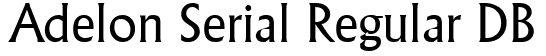 Adelon Serial Regular DB Font: Free Download | MaisFontes