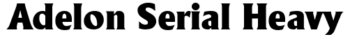Adelon Serial Heavy: Free Font Download | MaisFontes