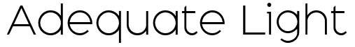 Adequate Light: Free Font Download | MaisFontes