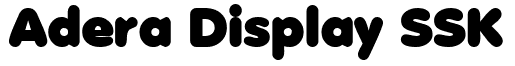 Adera Display SSK: Download Free Font | MaisFontes